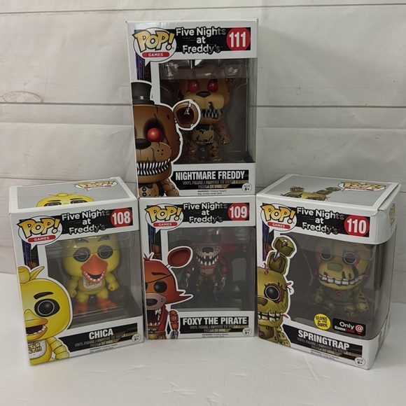 Funko | Toys | Funko Pop Five Nights At Freddys Figures Set 8 109 110 ...